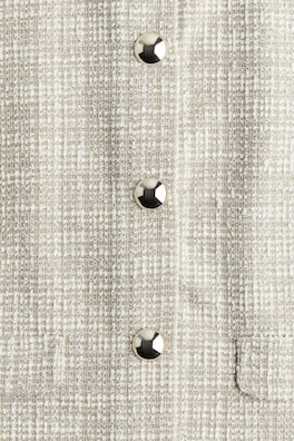Women's Light beige marl Shoulder-pad cardigan | H&M GB