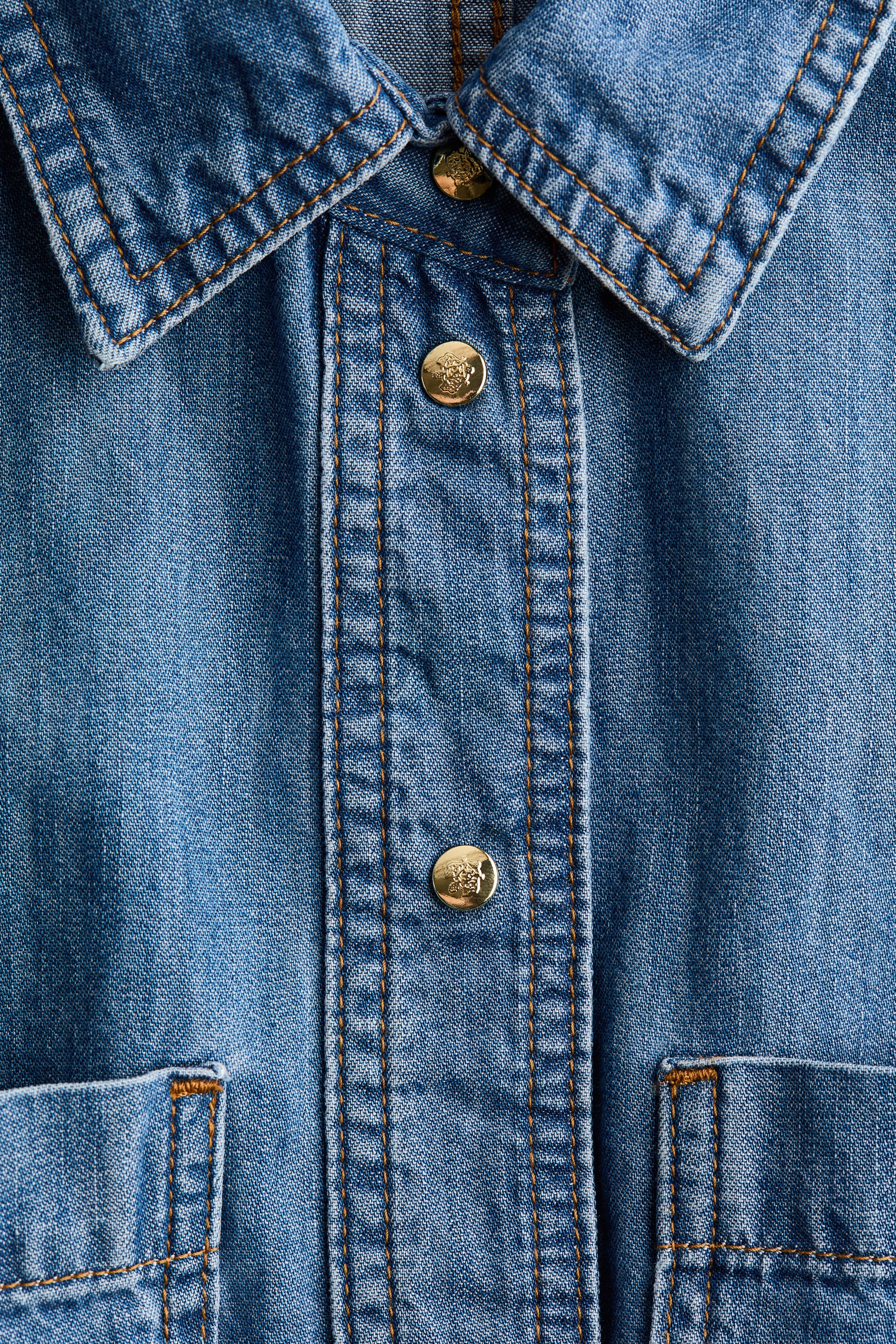 Denim hemdjurk - Denimblauw - DAMES | H&M BE