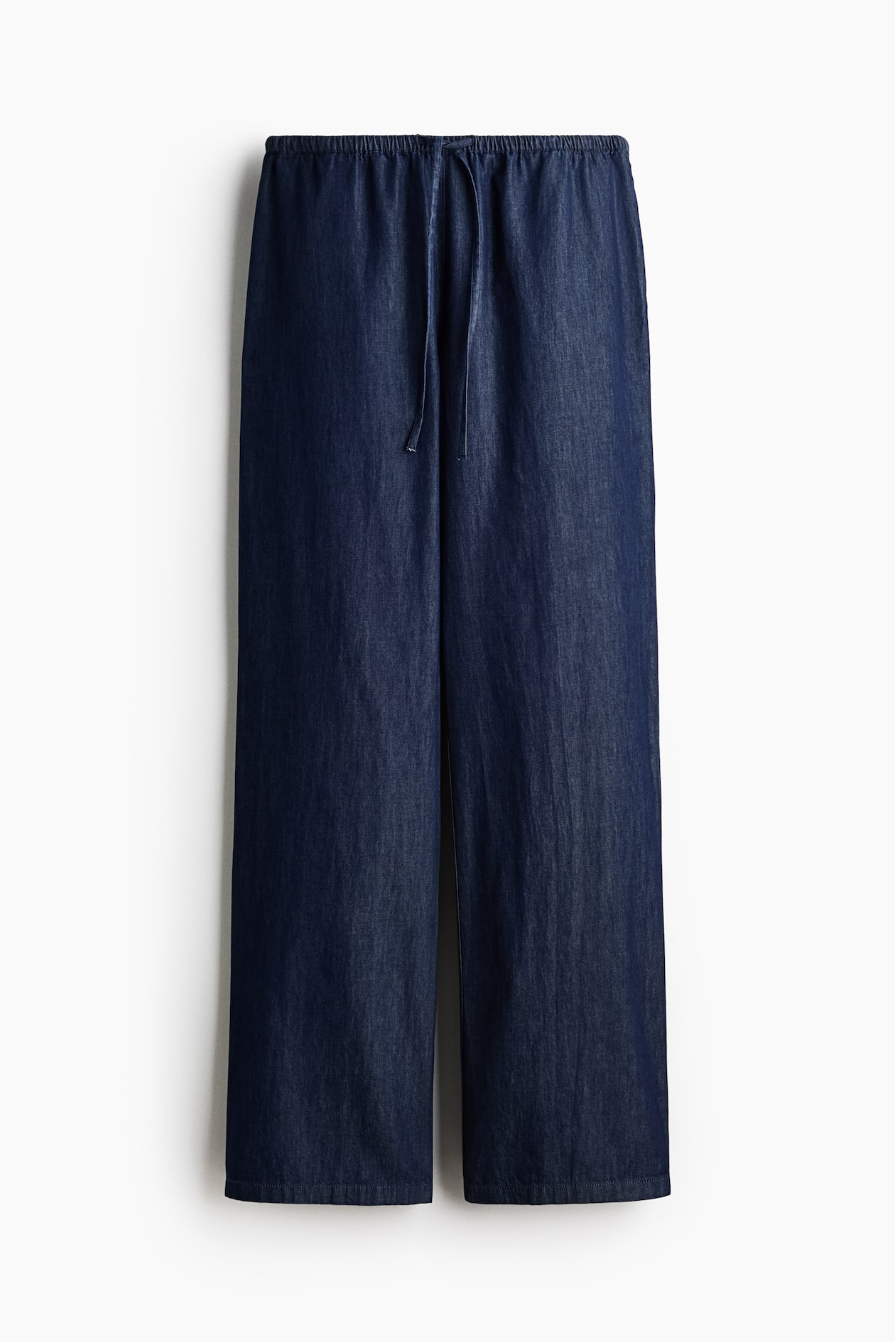 Women's Dark denim blue Denim Drawstring Pants | H&M CA