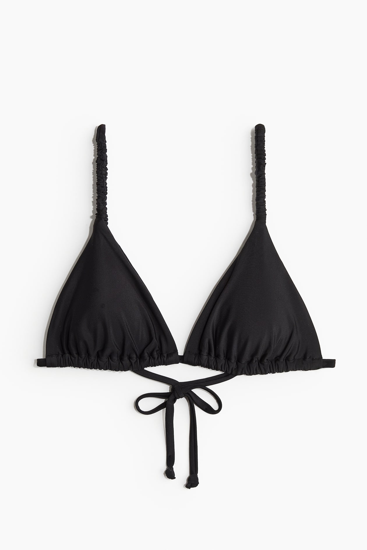 Women's Black Padded triangle bikini top | H&M GB