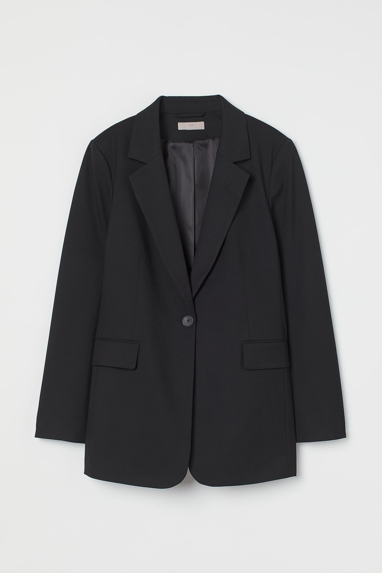 Sako sa jednorednim kopčanjem - Crna - Ladies | H&M RS