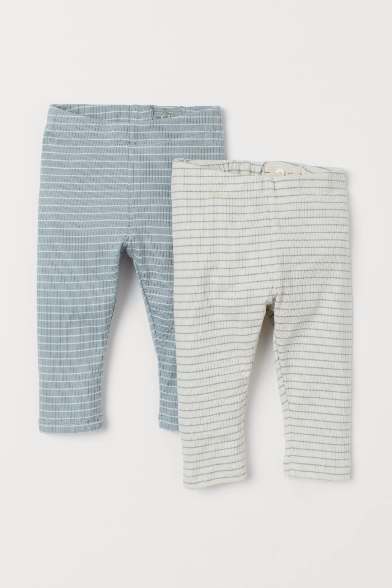 Dva para helanki - Light turquoise/Striped - Kids | H&M RS