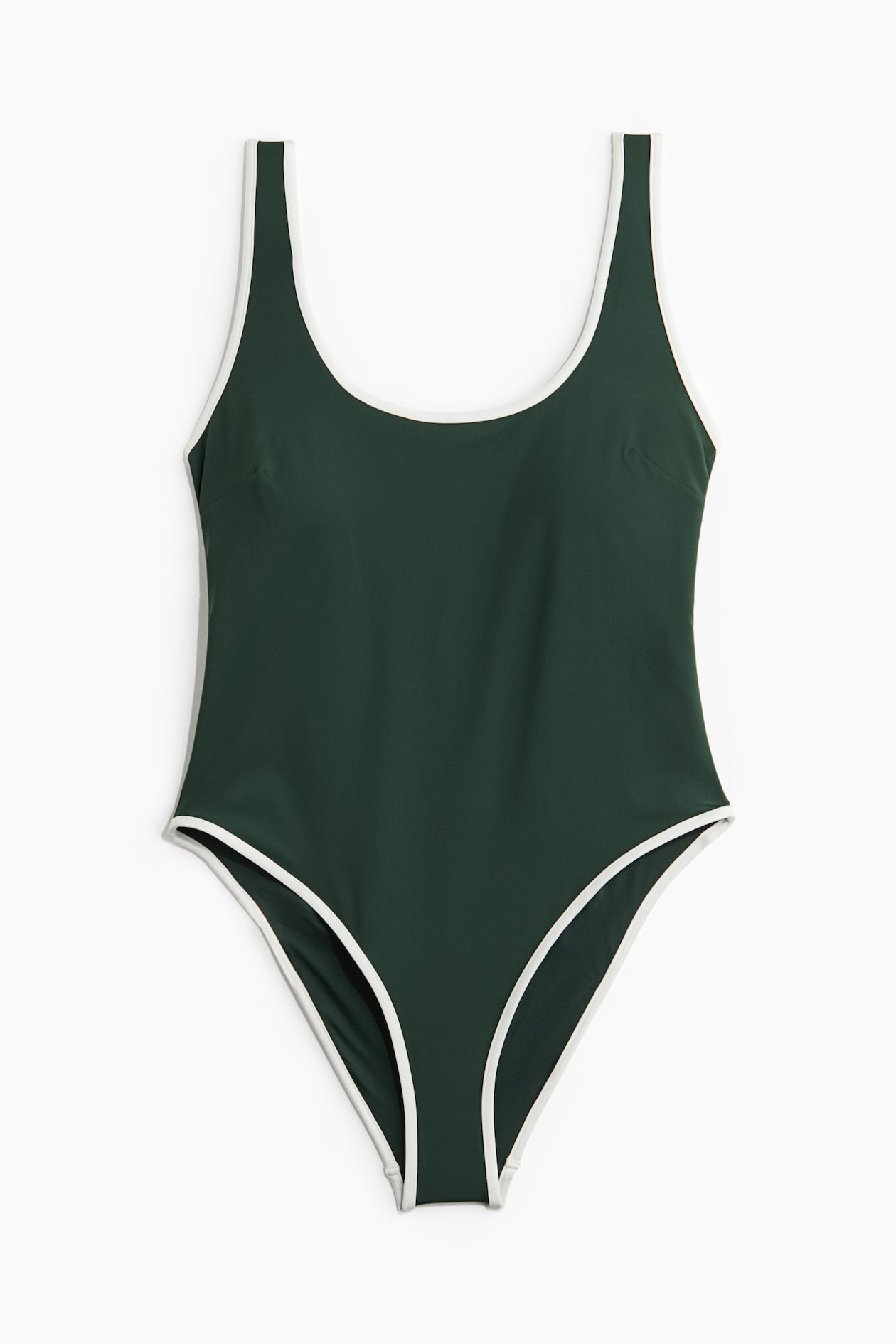 Traje de baño High Leg con relleno - Verde oscuro - MUJER | H&M ES