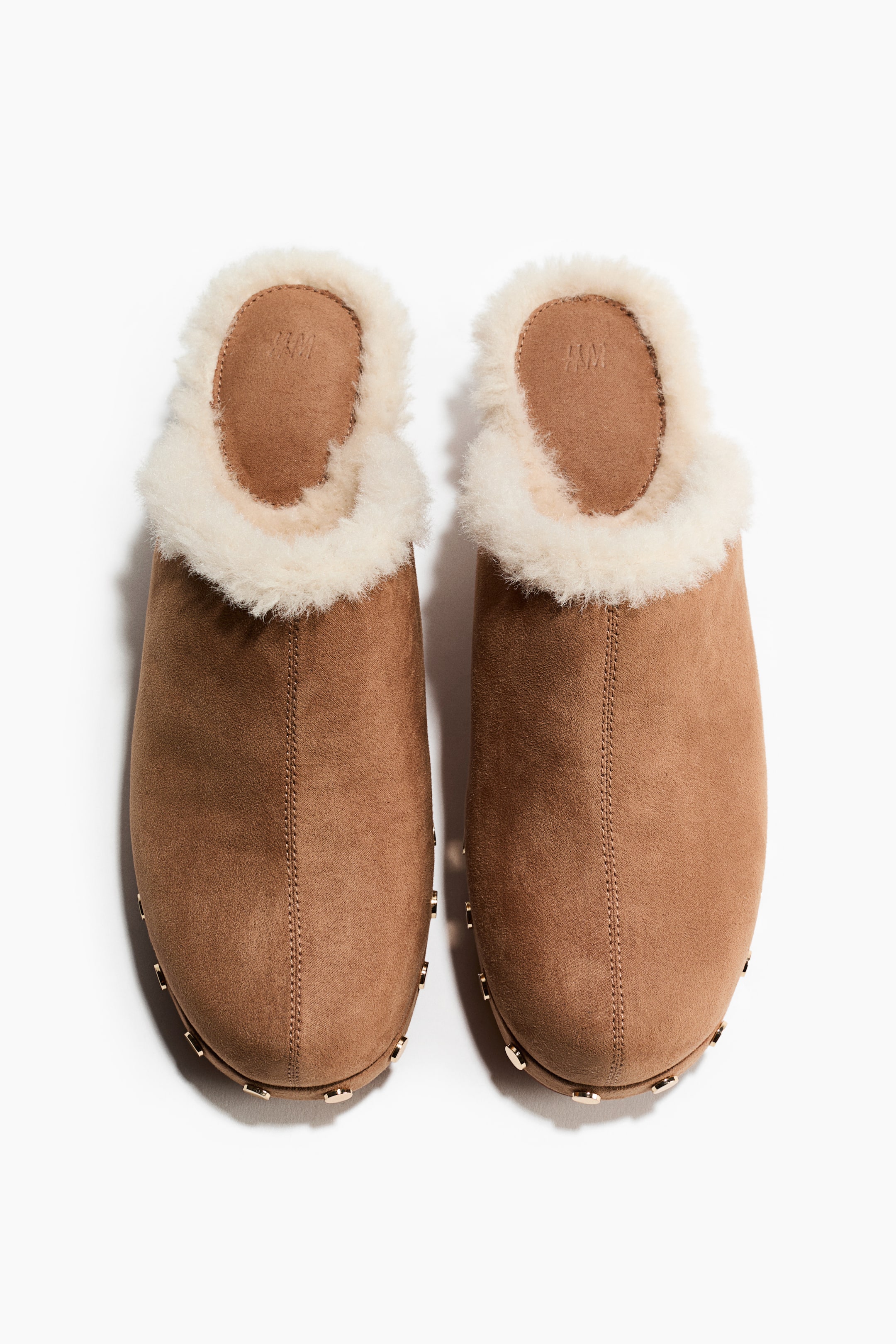 Warm-lined clogs - Tummanbeige - NAISET | H&M FI