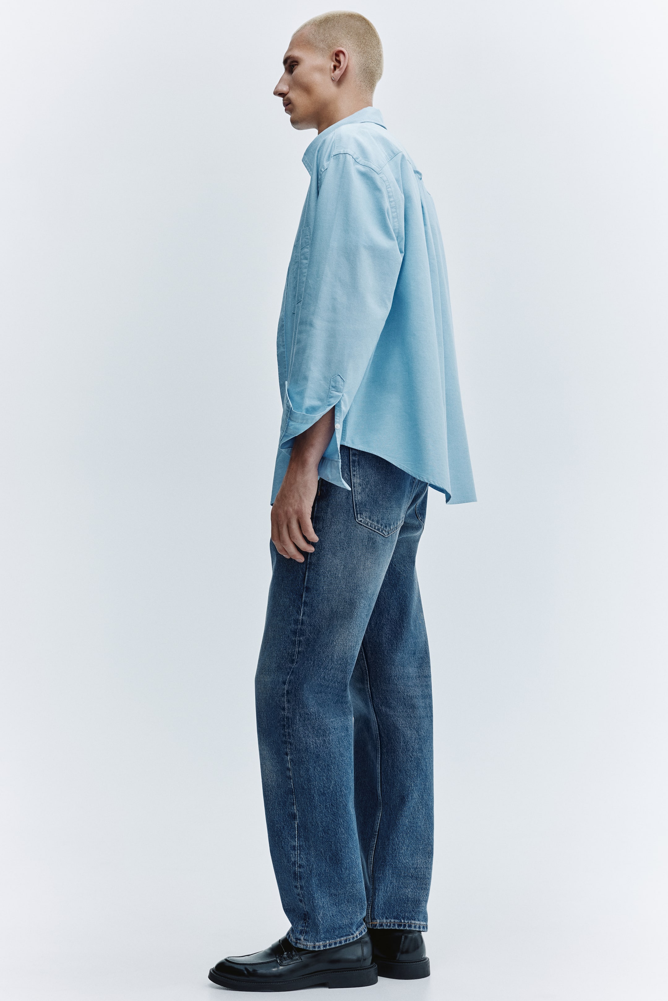 Men’s Medium blue Original Straight Jeans | H&M CA