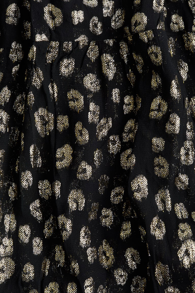 Jacquard-Weave Maxi Skirt - Black/leopard print - Ladies | H&M US