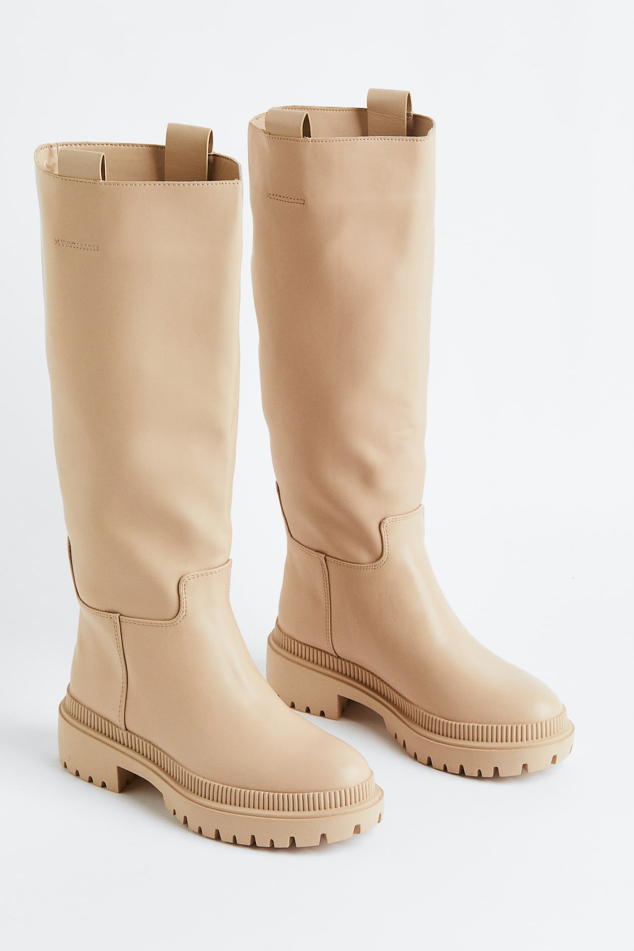 Knee-high boots - Beige - Ladies | H&M GB