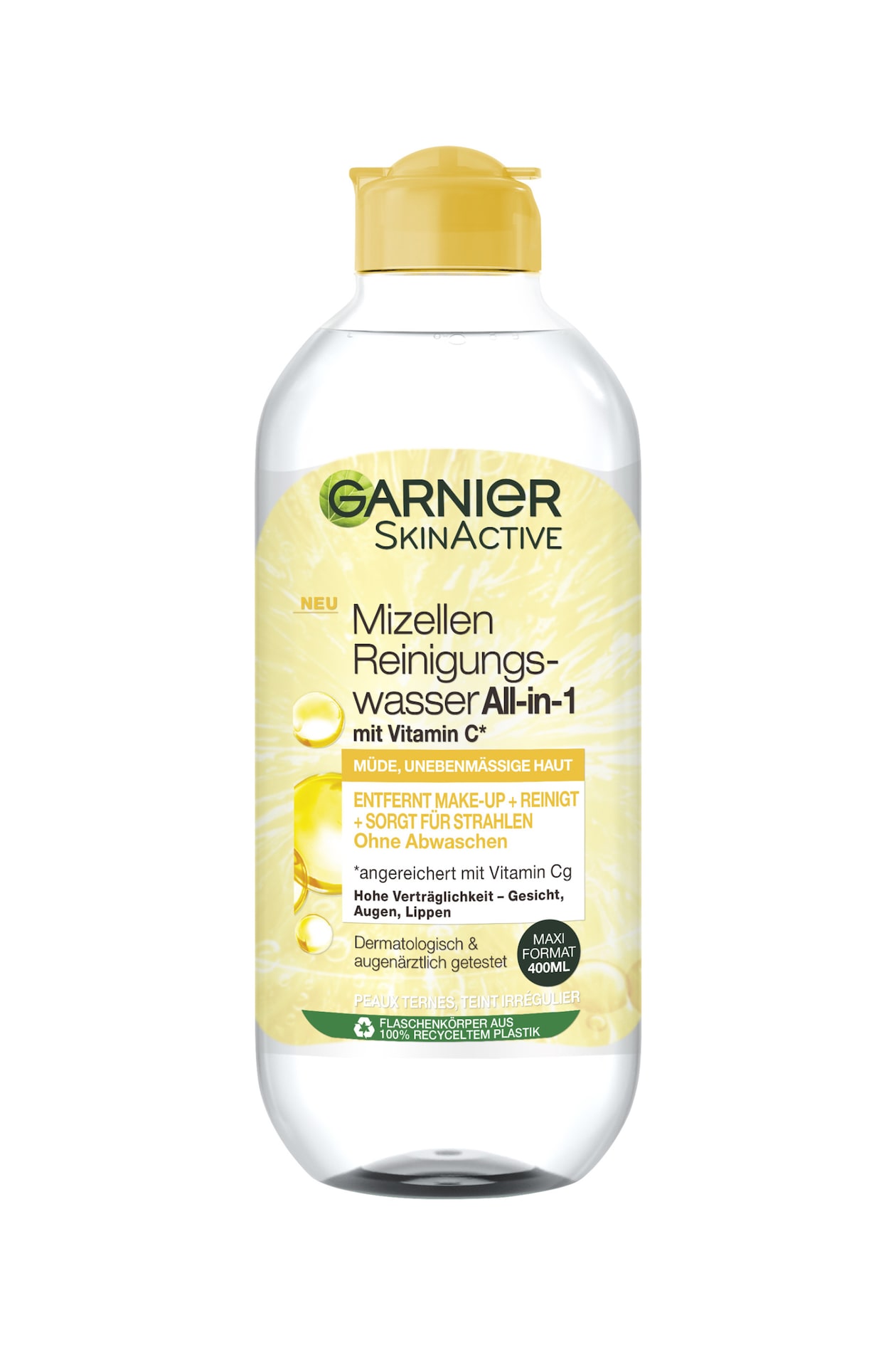 Mizellen Reinigungswasser Vitamin C - Alle Hauttypen - Garnier - Beauty ...