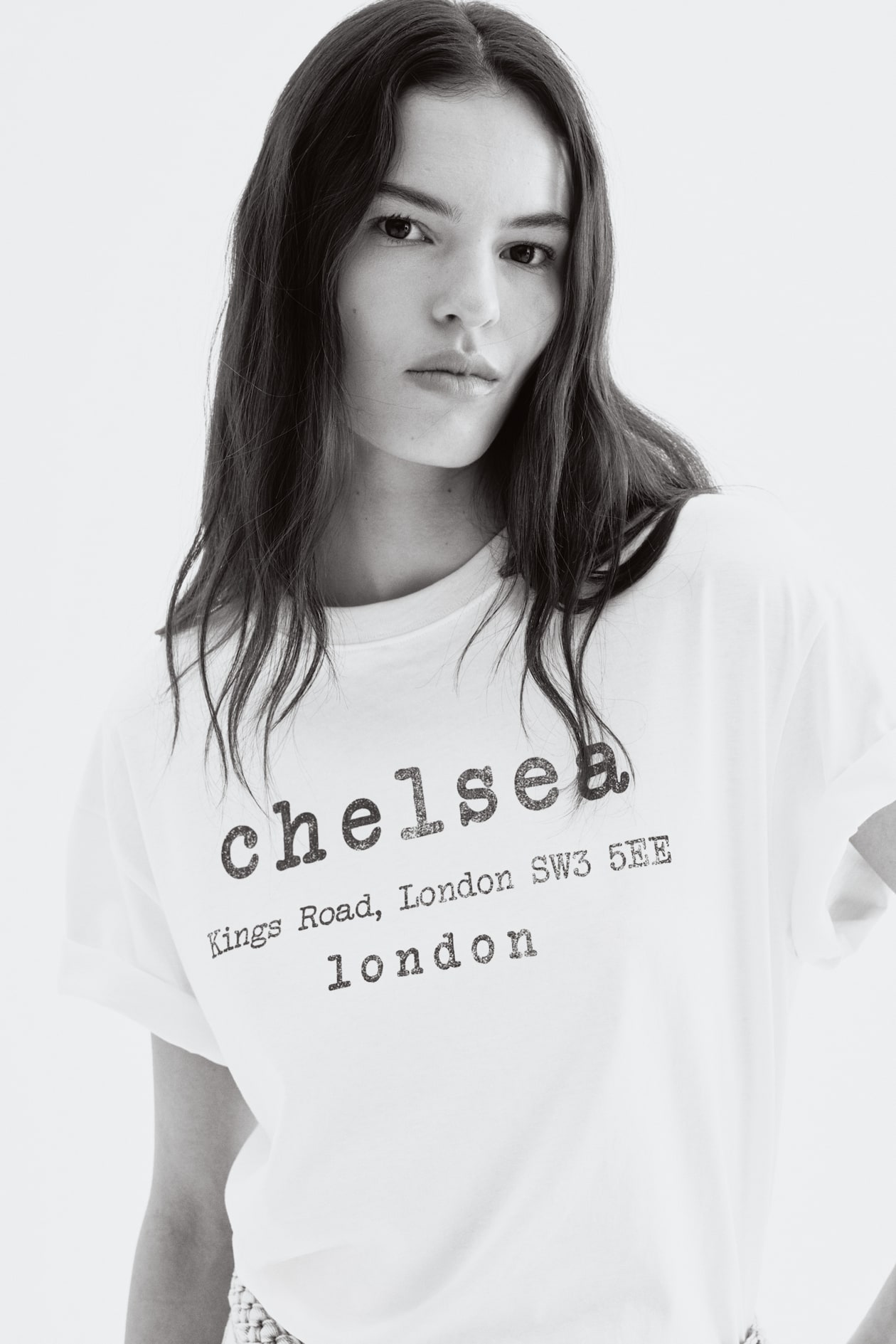 Oversized T-shirt - White/Chelsea - Ladies | H&M IN