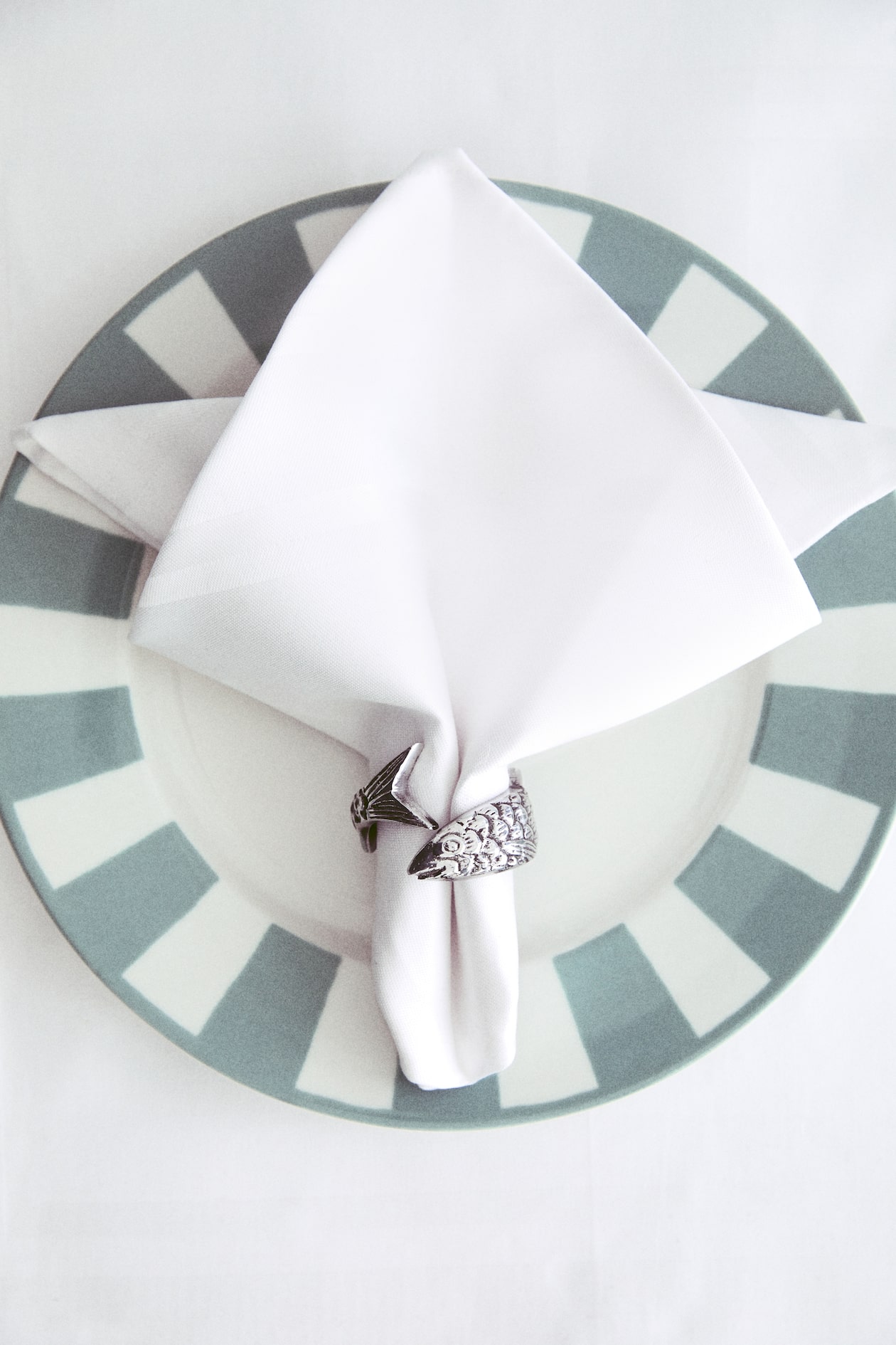 2 db-os hal formájú szalvétagyűrű szett - Ezüstszínű - HOME | H&M HU