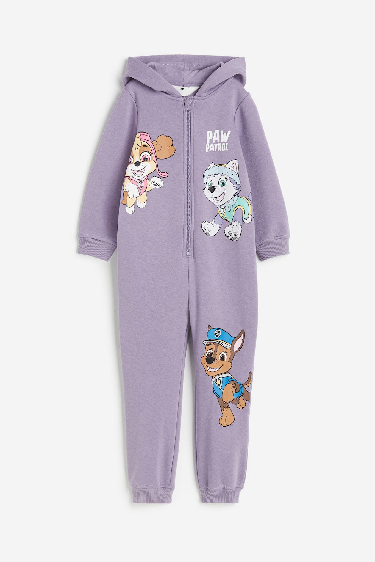 Purple/Paw Patrol Printed sweatshirt all-in-one suit for kids | H&M PH