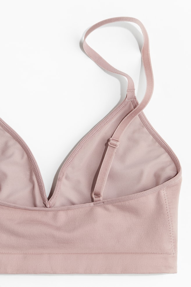 Women's Dusty pink Seamless Soft-Cup Bra | H&M US