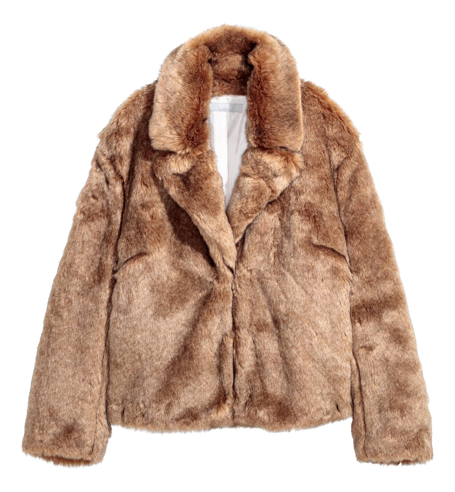 Faux fur jacket - Light brown - Ladies | H&M GB