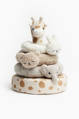 Soft Stacking Toy - Light beige/animals - Home All | H&M US