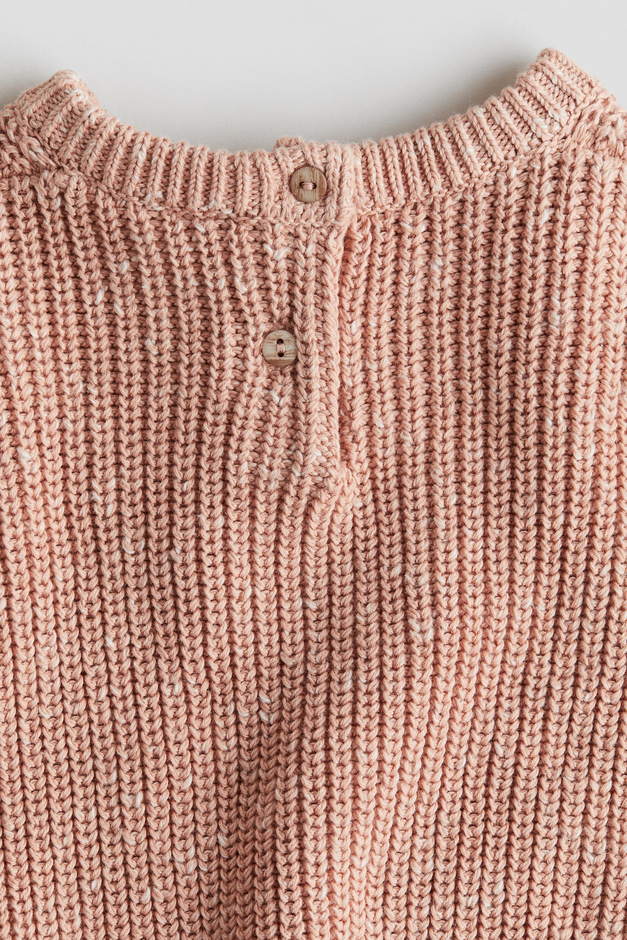 Patent-Knit Cotton Sweater - Peach - Kids | H&M US