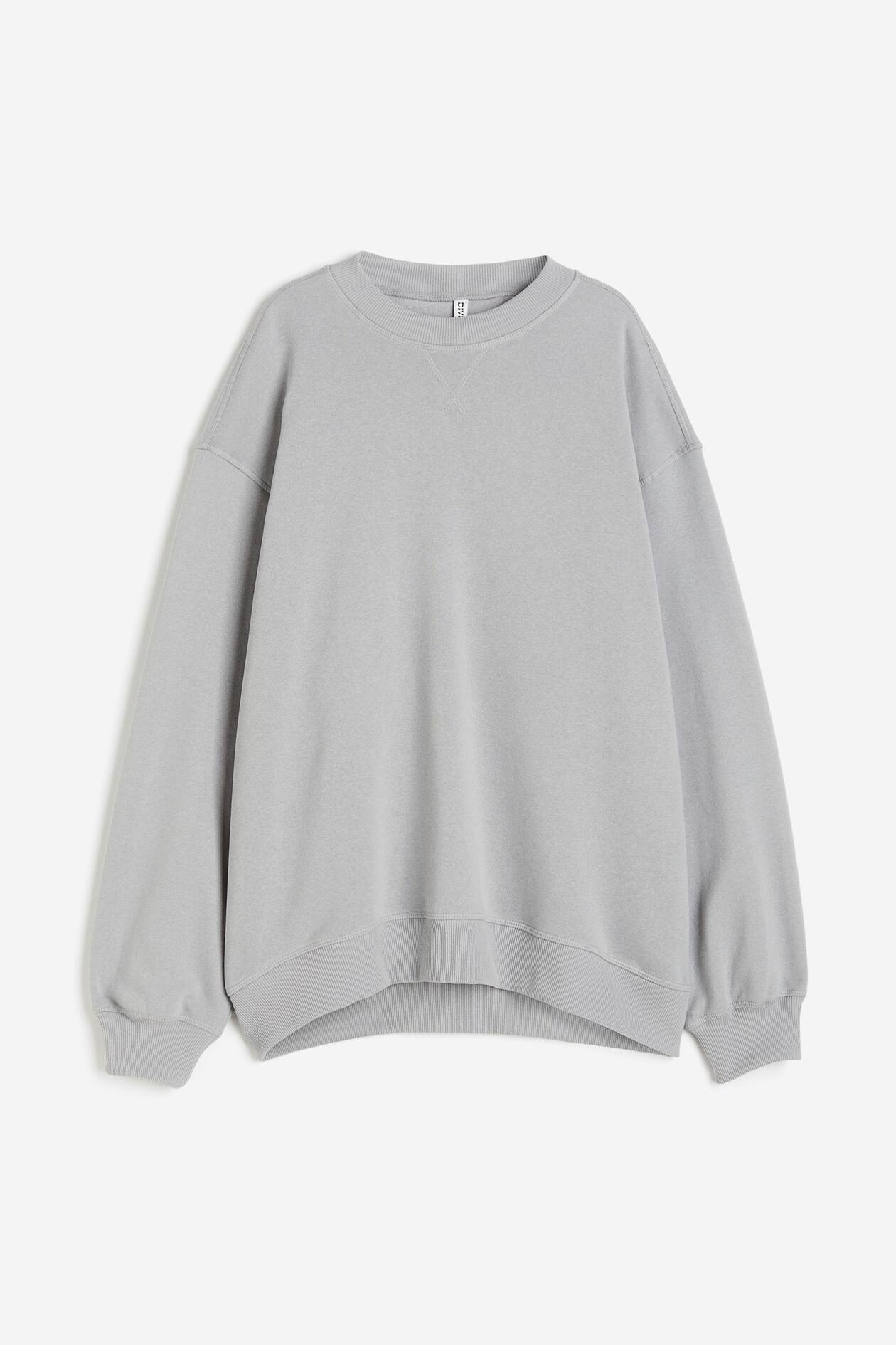 Sudadera oversized - Gris claro - Ladies | H&M MX