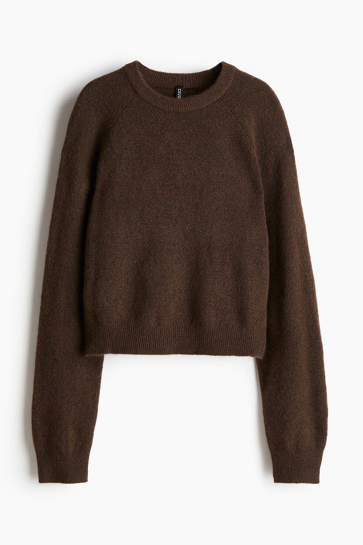Short Fine-Knit Sweater - Dark brown - Ladies | H&M US