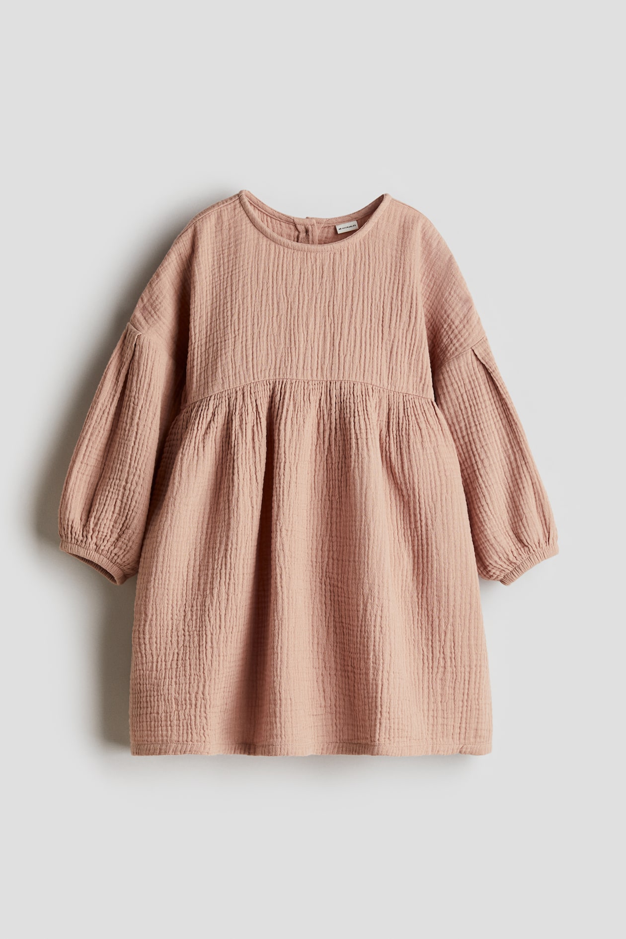 Cotton muslin dress - Dusty pink - Kids | H&M GB