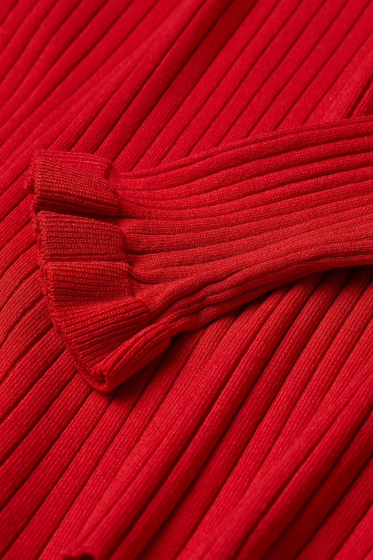 Ribbed top - Red - Ladies | H&M GB
