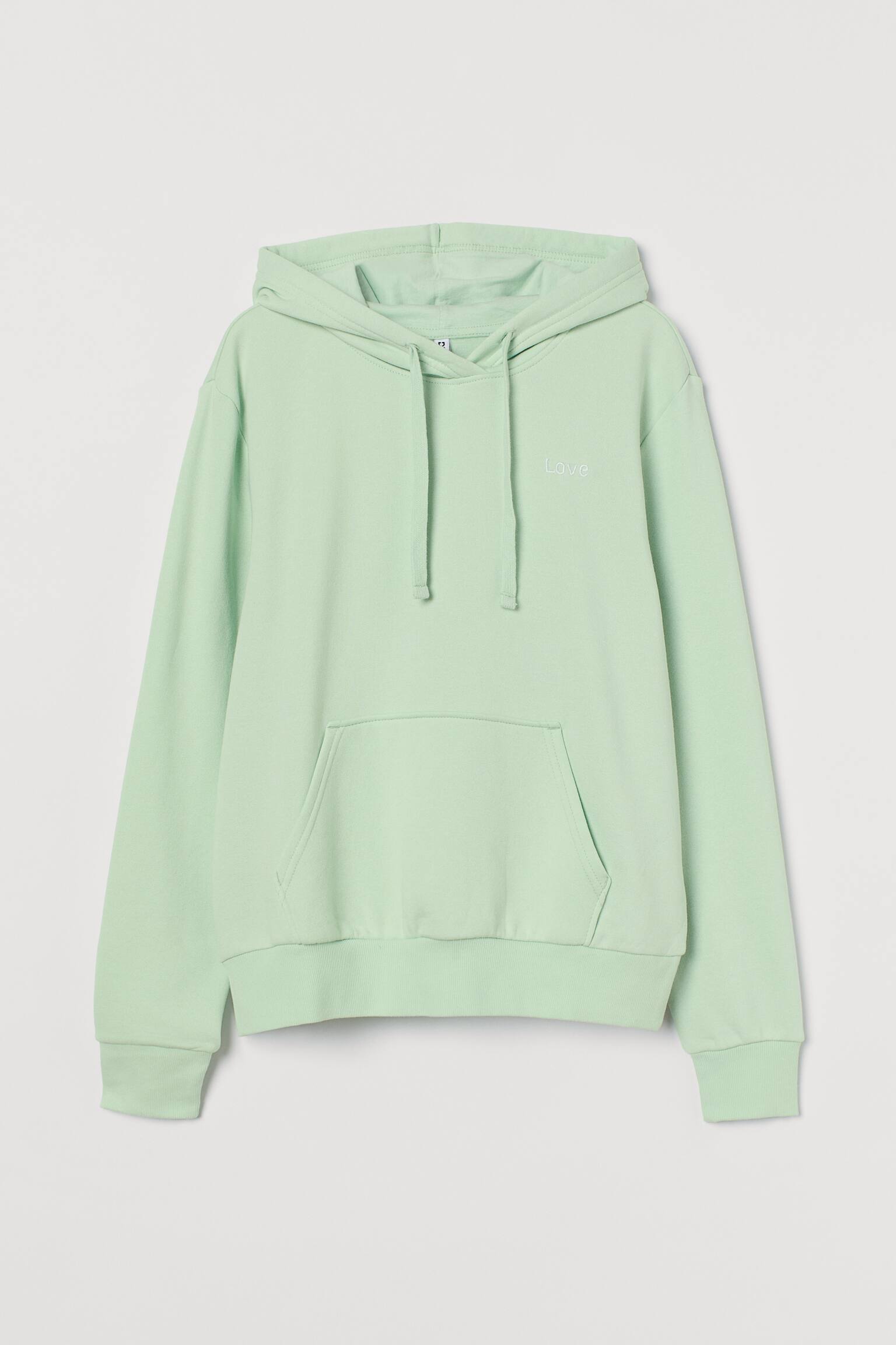 Hooded top - Mint green/Love - Ladies | H&M IL