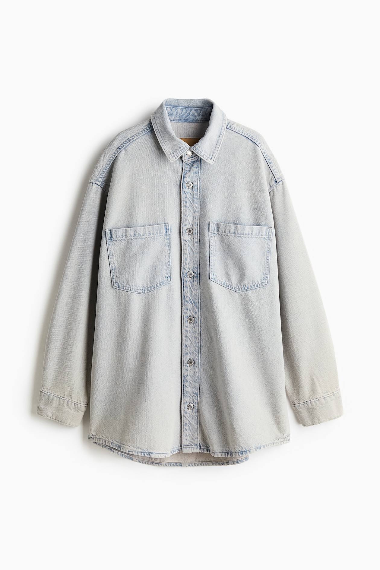 Women's Pale denim blue Feather Soft Denim Shirt | H&M CA