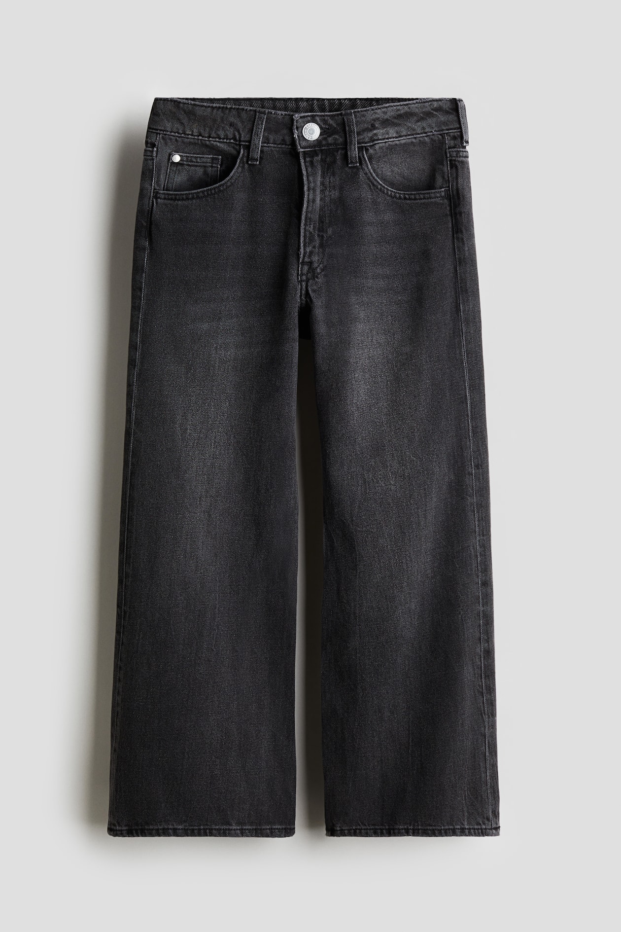 Loose Fit Bootcut Leg Jeans - Gris denim foncé - ENFANT | H&M FR