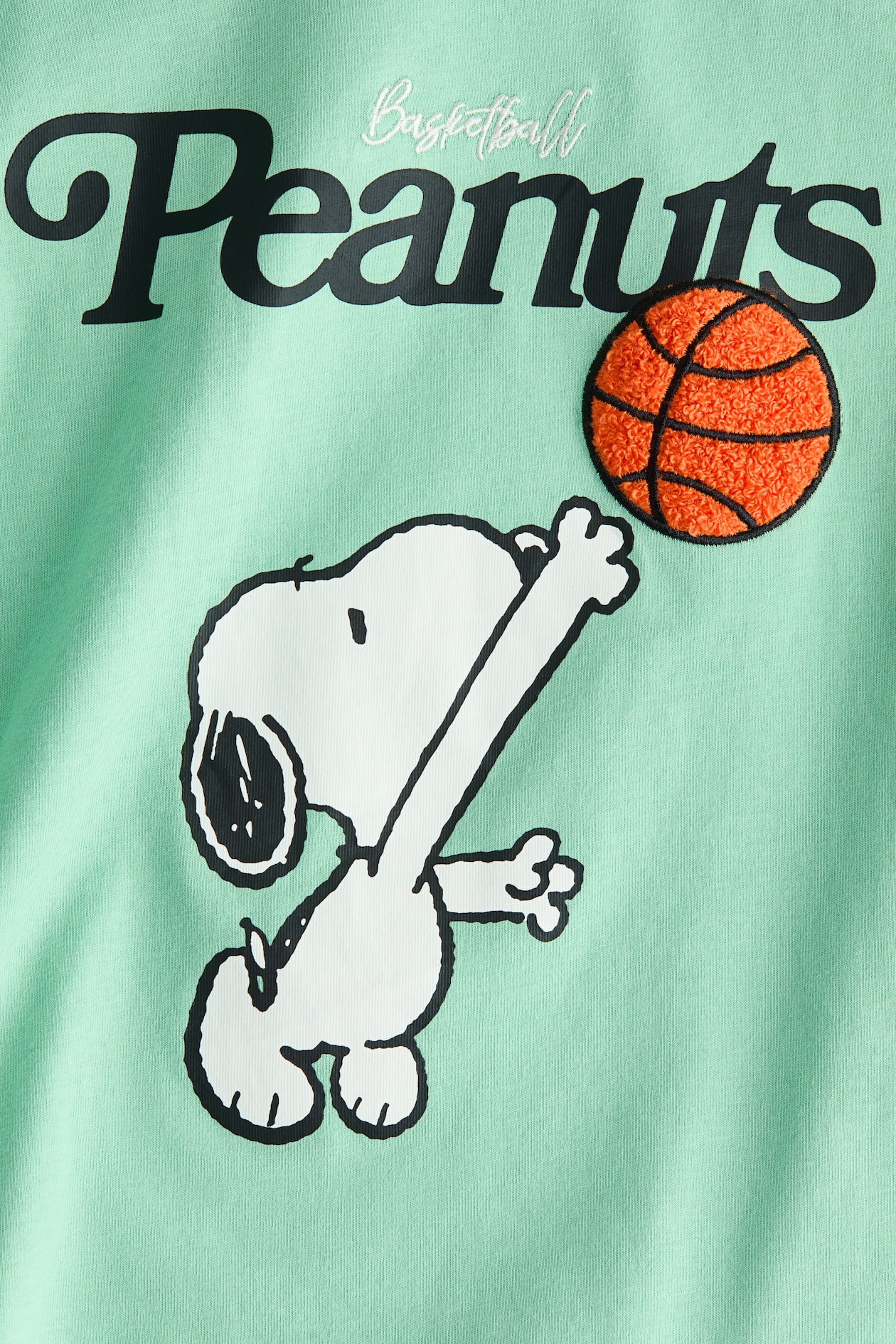 Green/Snoopy Printed Cotton T-Shirt for kids | H&M US