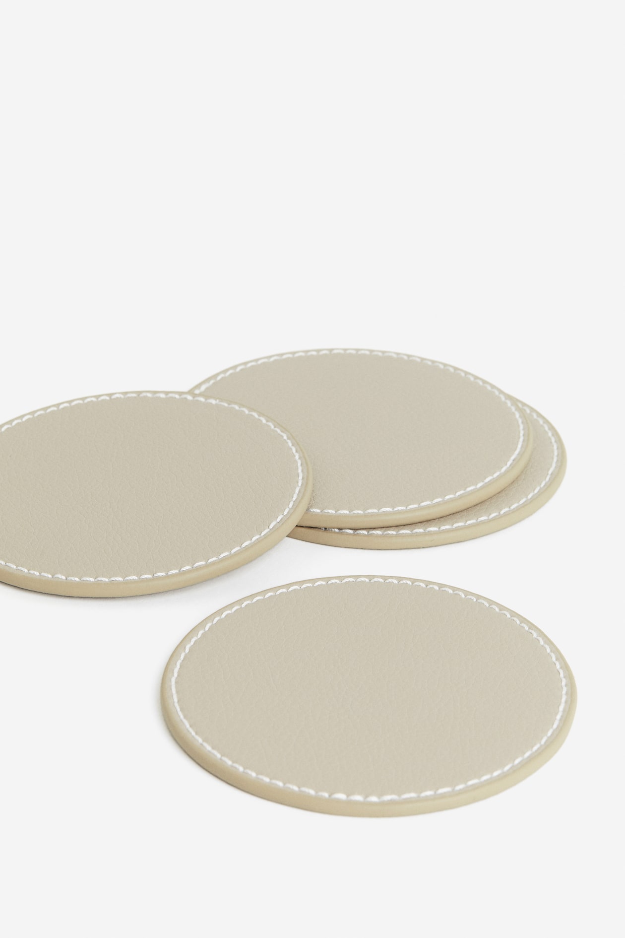 4-Pack Coasters - Taupe - Home All | H&M US