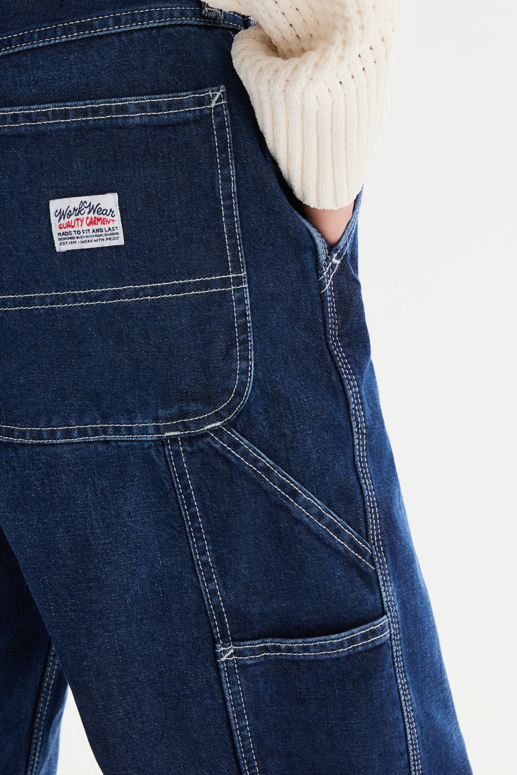 Loose Carpenter Jeans - Dark denim blue - Men | H&M US