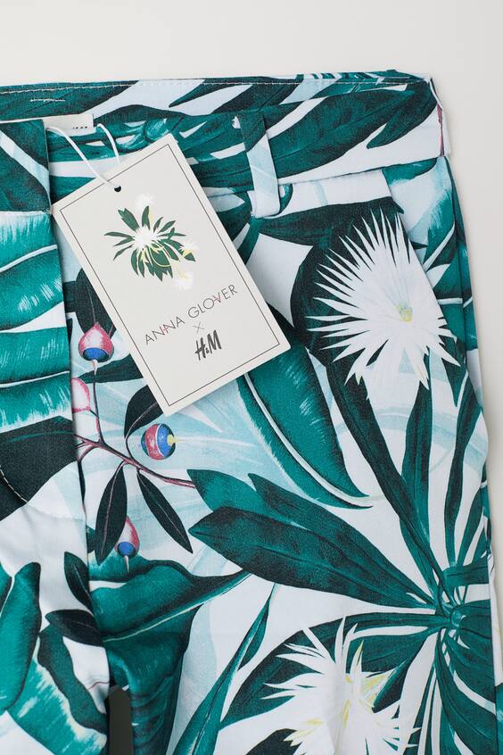 Patterned Slacks - White/patterned - Ladies | H&M US