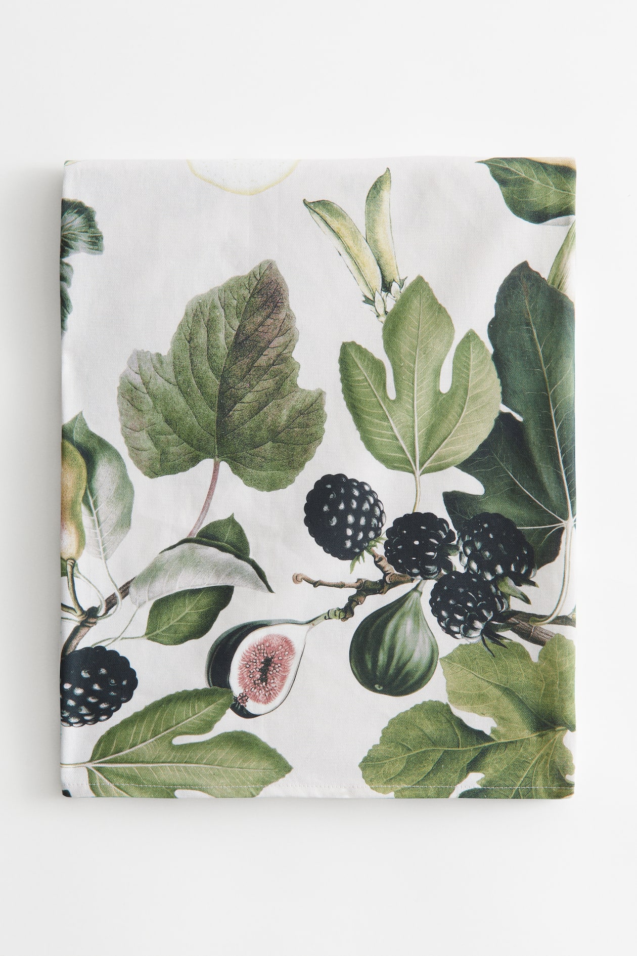 Omyvatelný ubrus - Bílá/vzor z ovoce a listů - HOME | H&M CZ