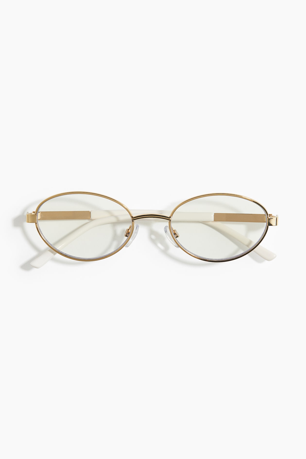 Women's Gold-colored/white Blue Light Eyeglasses | H&M US