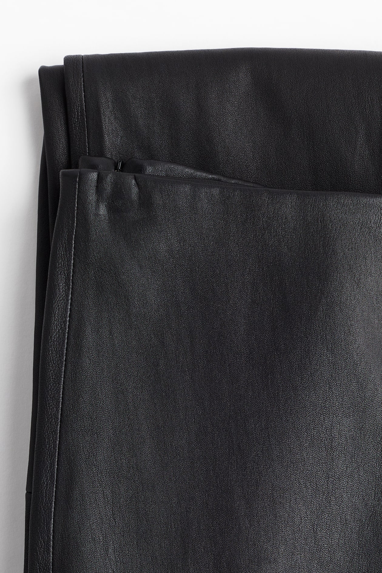 Women's Black Straight Leather Pants | H&M CA