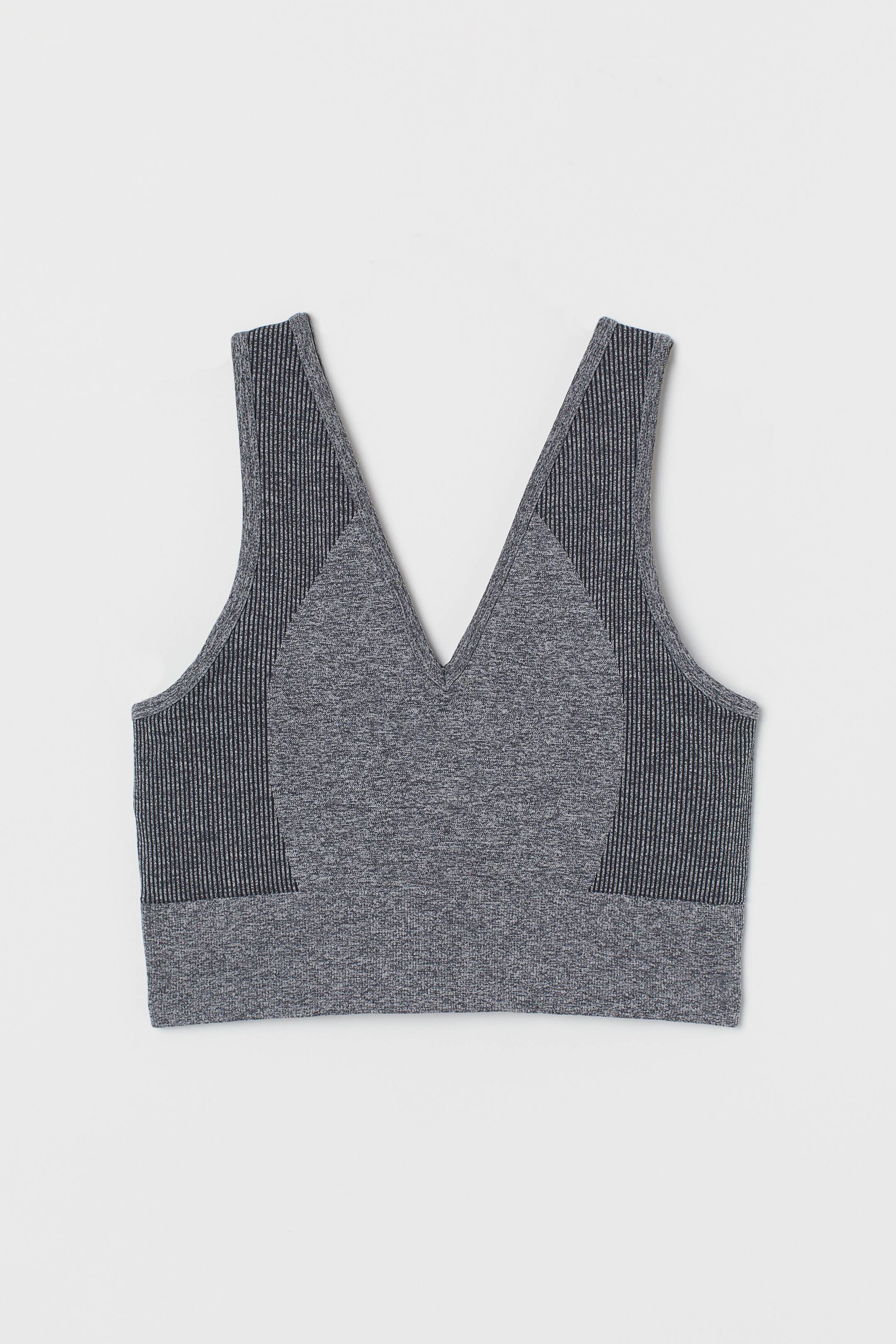 Seamless Sport-Bralette - Graumeliert - Ladies | H&M DE