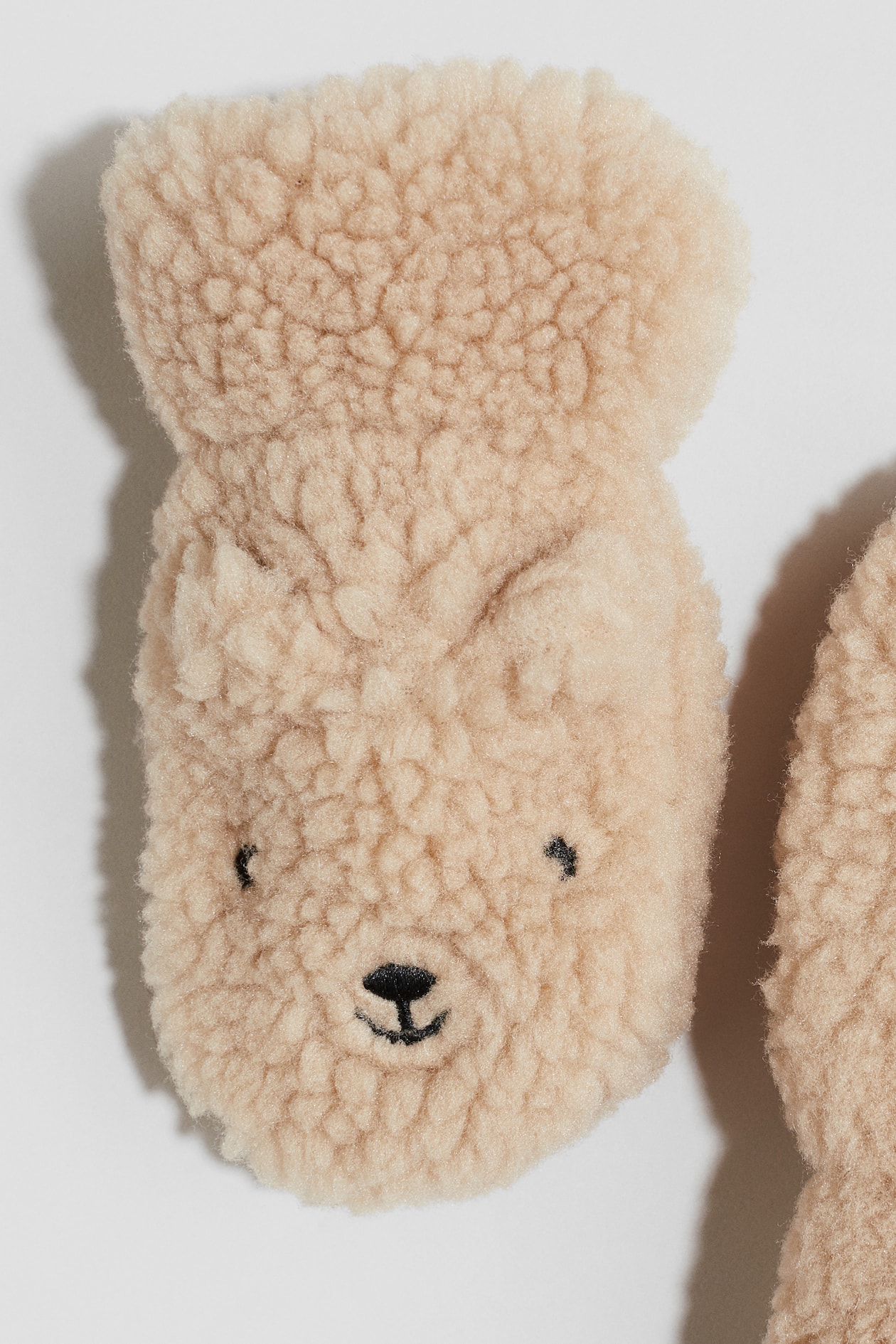 Teddy mittens - Beige - Kids | H&M IN