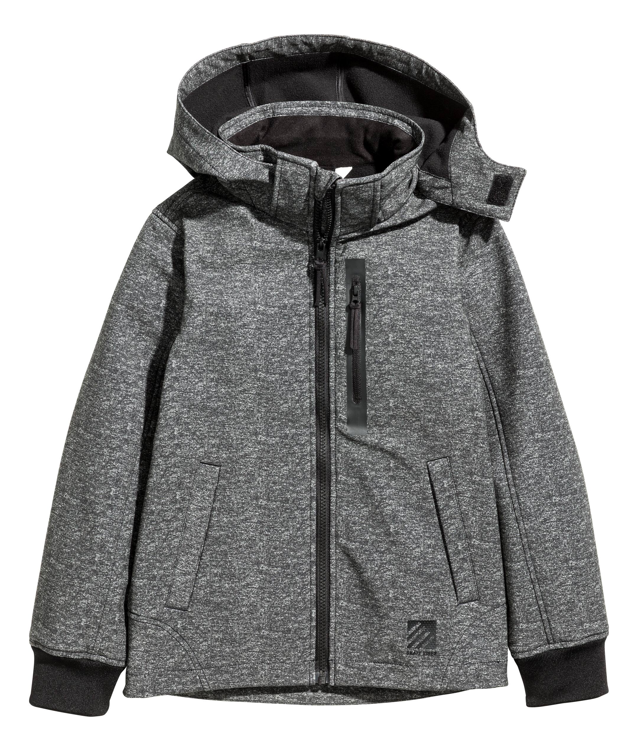 Softshell jacket - Dark grey marl - Kids | H&M GB