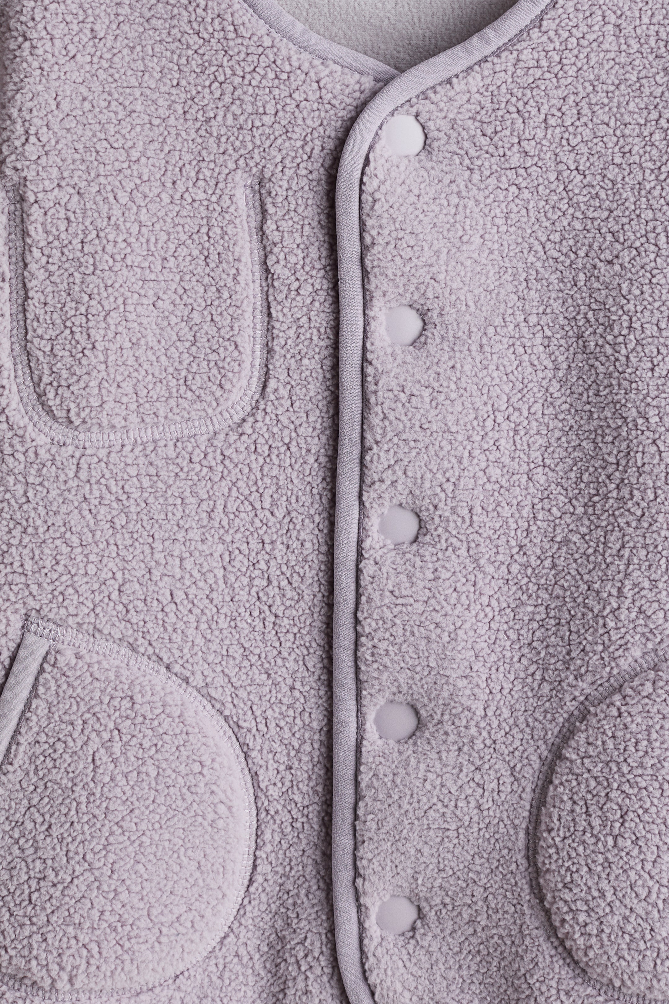 Teddy jacket - Light dusty purple - Kids | H&M HK