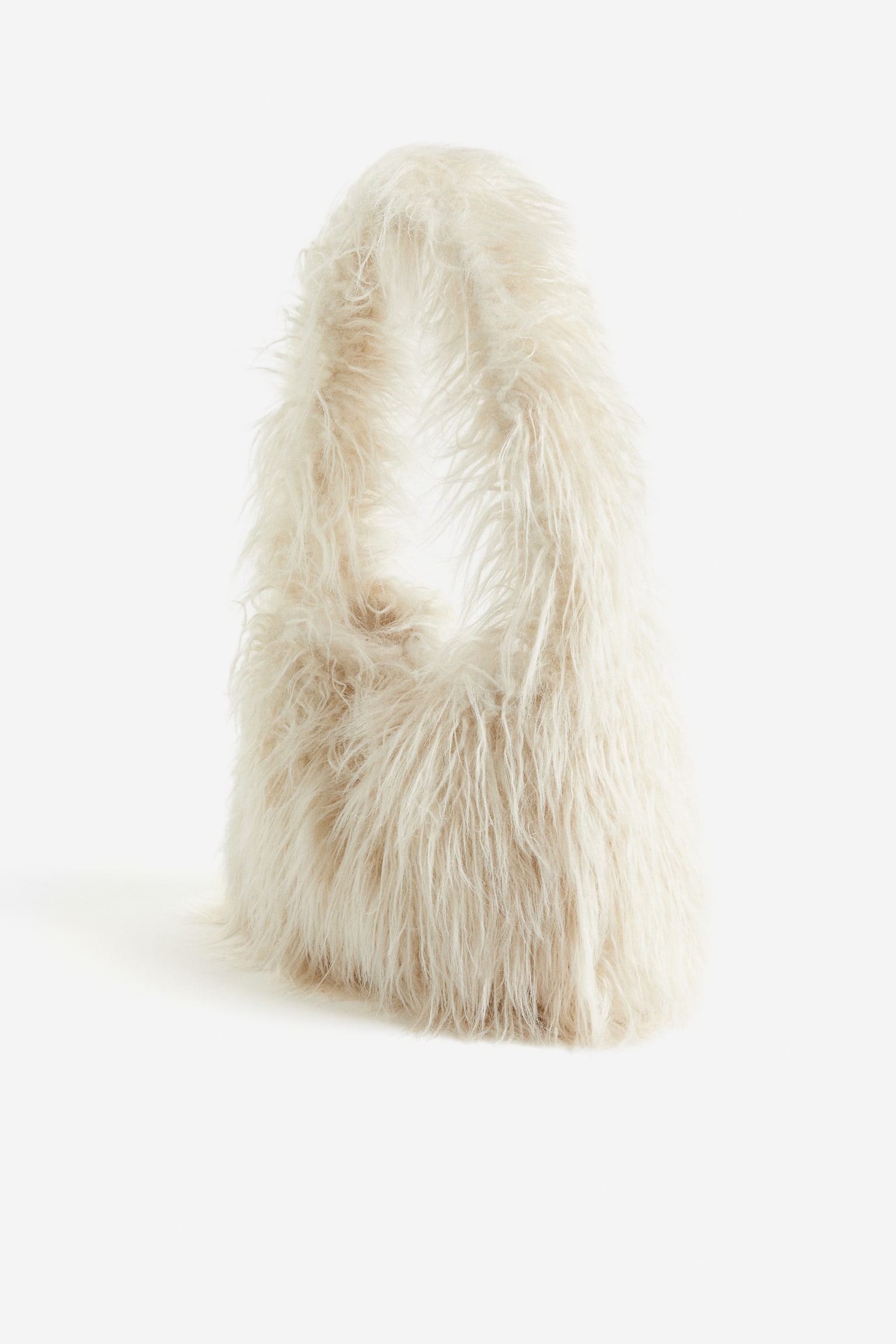 Fluffy Shoulder Bag - Natural white - Ladies | H&M AU