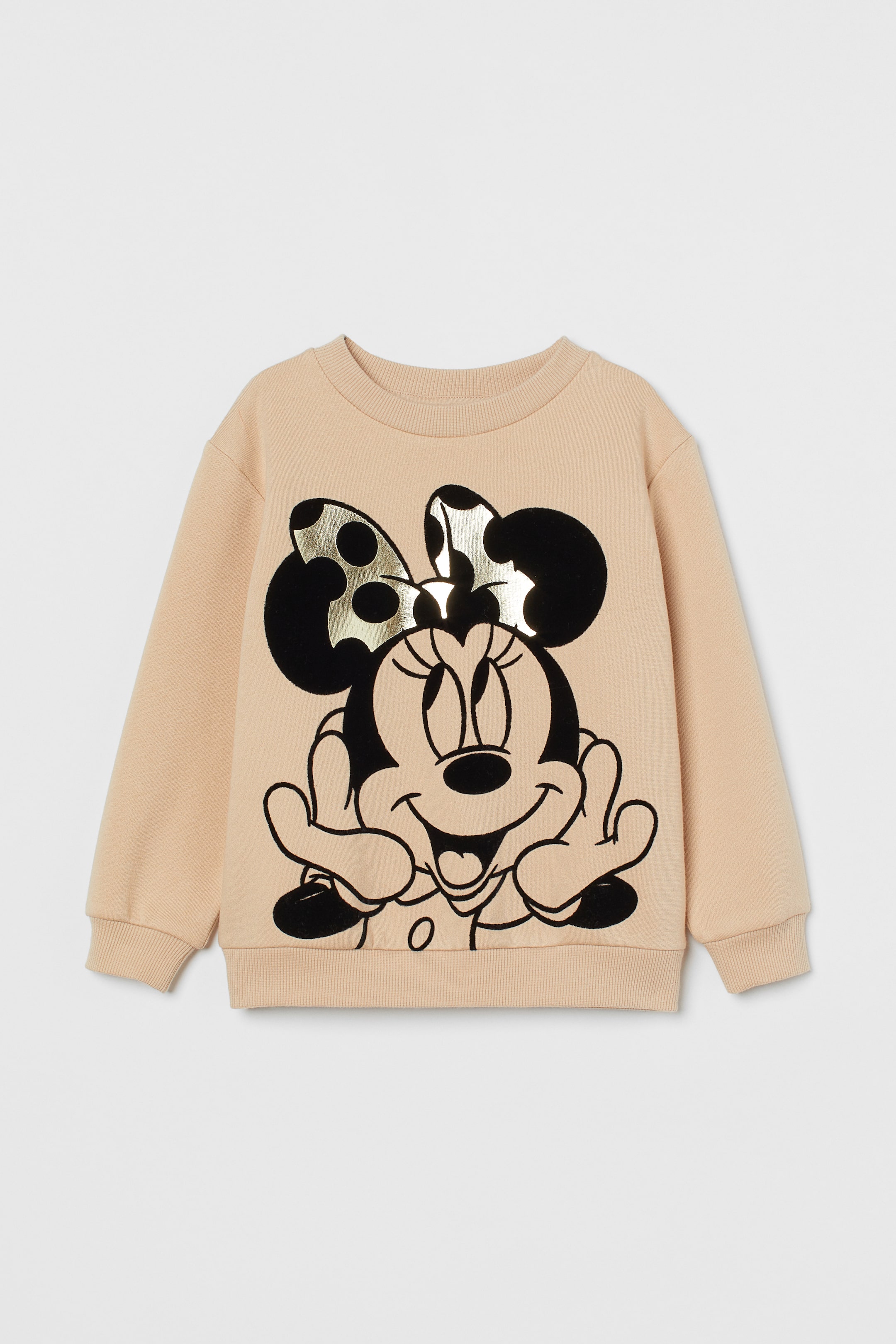 Sweatshirt - Light beige/Minnie Mouse - Kids | H&M CA