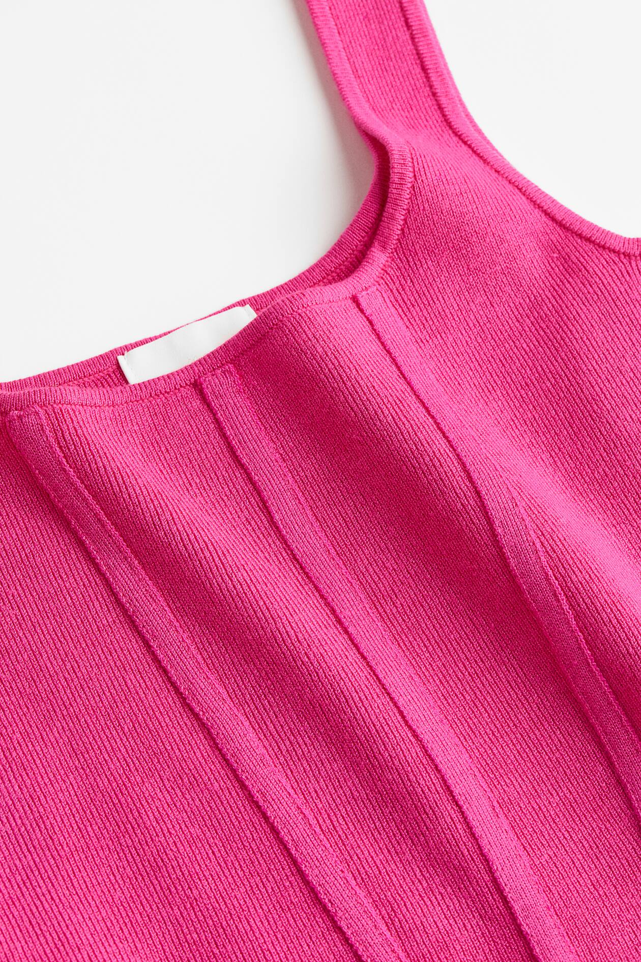 Women's Cerise Fine-knit corset top | H&M GB