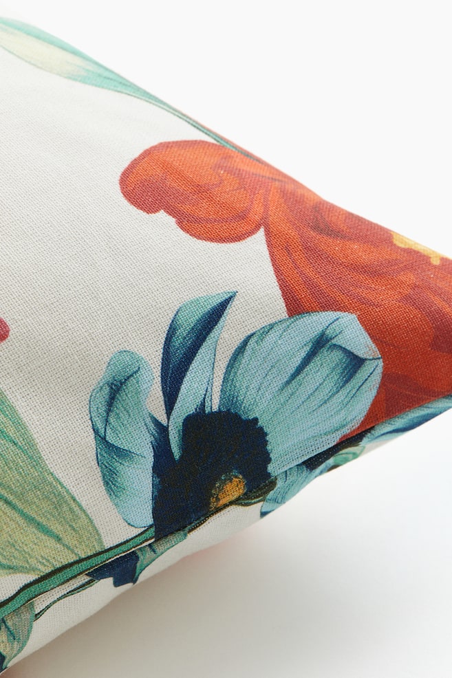 Patterned Cushion Cover - White/floral - Home All | H&M US