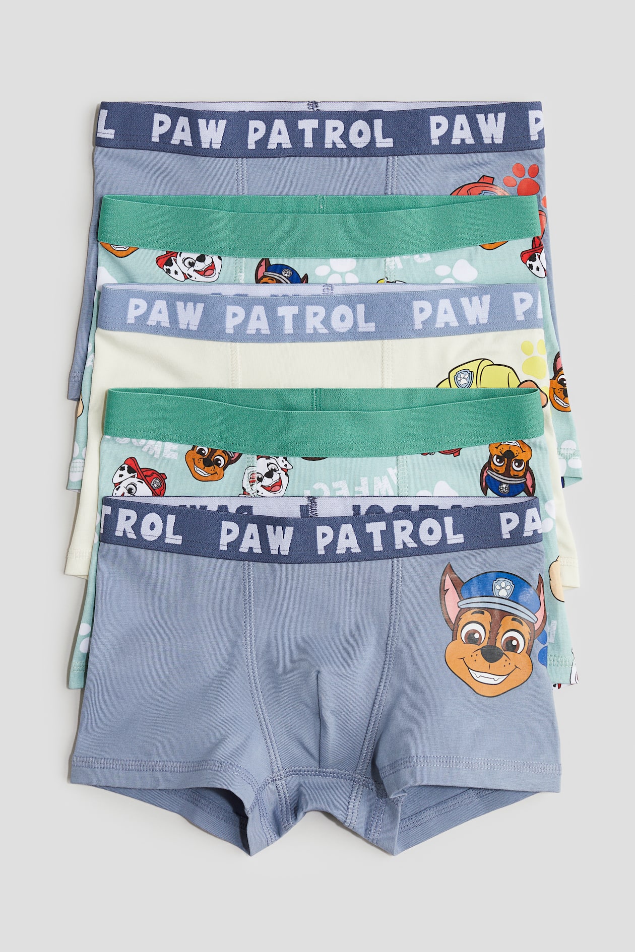 5-pack Boxer Briefs - Light green/PAW Patrol - Kids | H&M US