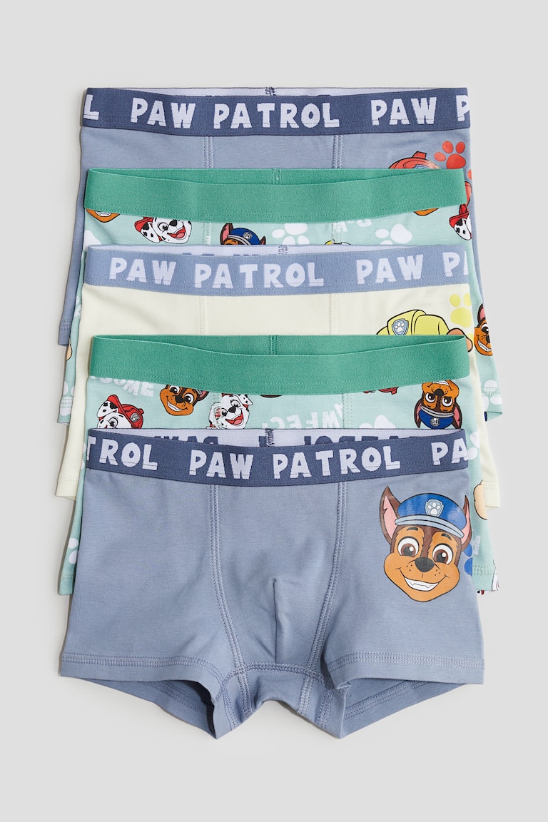 5-pack Boxer Briefs - Light green/PAW Patrol - Kids | H&M US