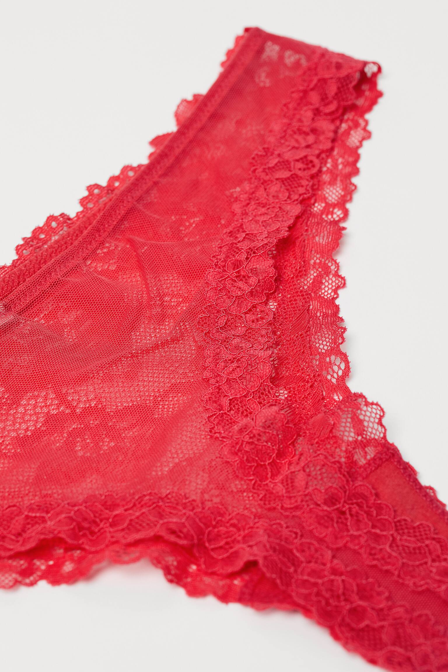 2-pack Lace Brazilian Briefs - Raspberry pink - Ladies | H&M US