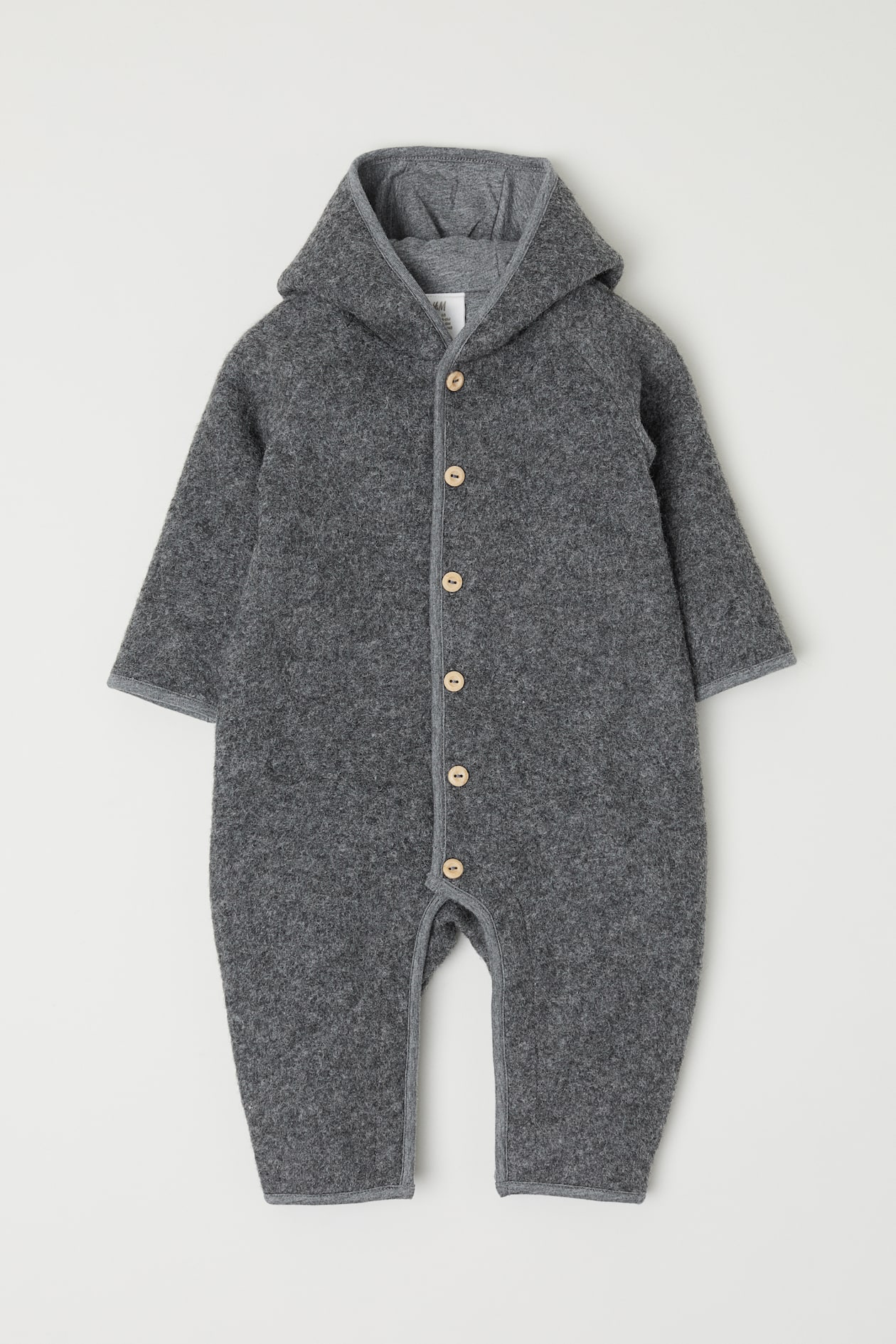 Wool-blend Overall - Gray melange - Kids | H&M CA