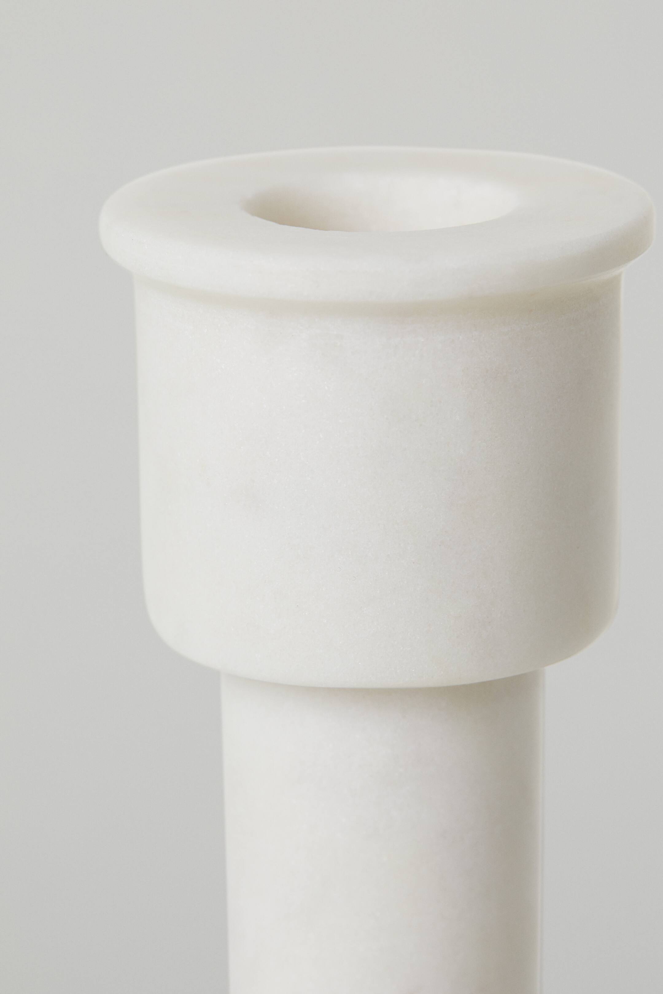 Marble Candlestick - White/marbled - Home All | H&M CA