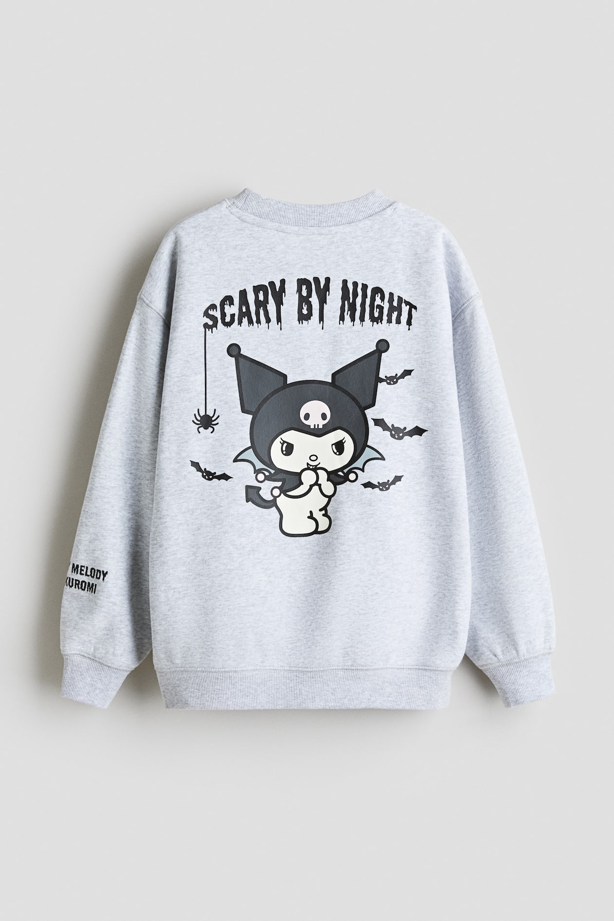 Light grey/Kuromi Oversized print-motif sweatshirt for kids | H&M GB
