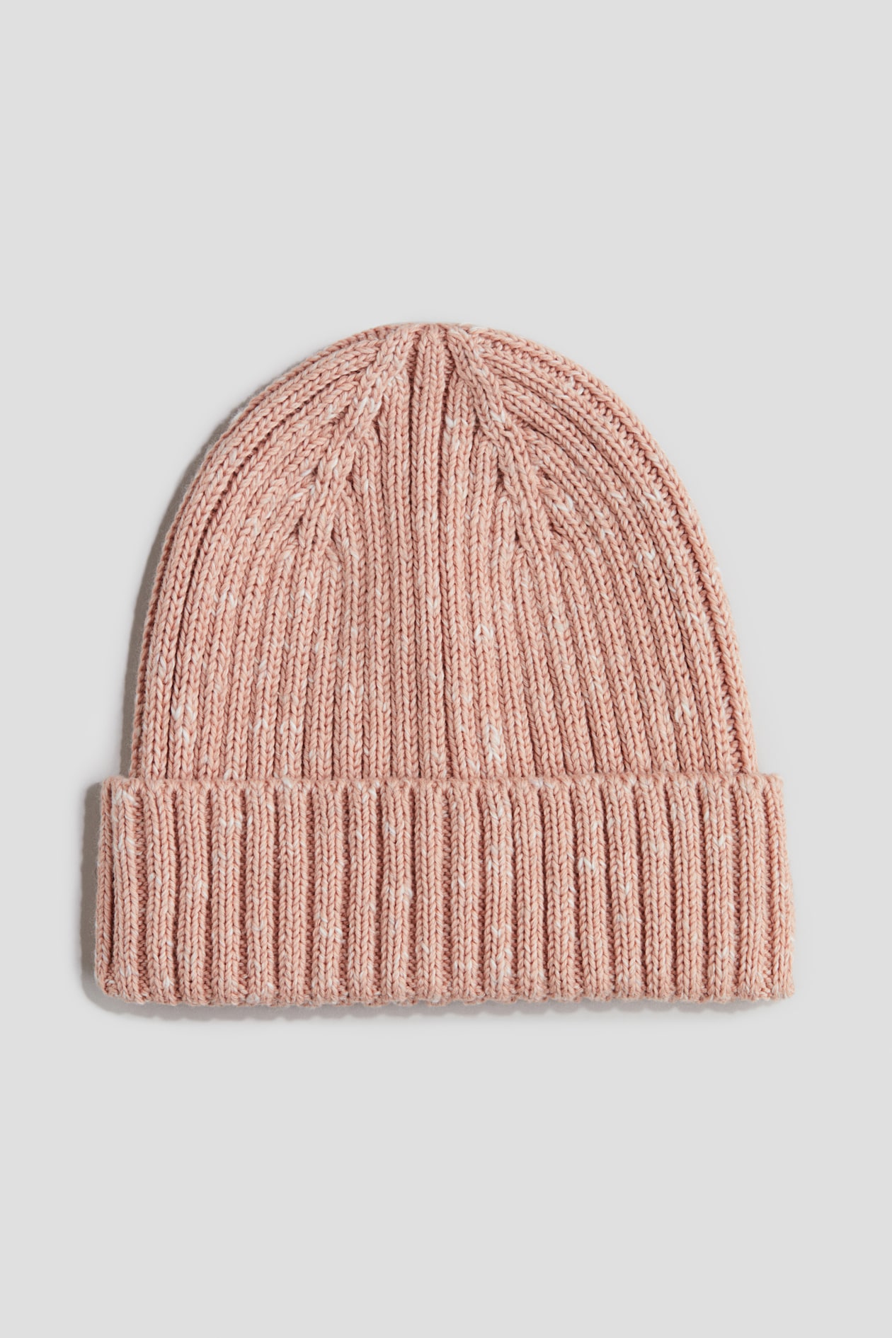 Rib-Knit Cotton Beanie - Dark peach - Kids | H&M US