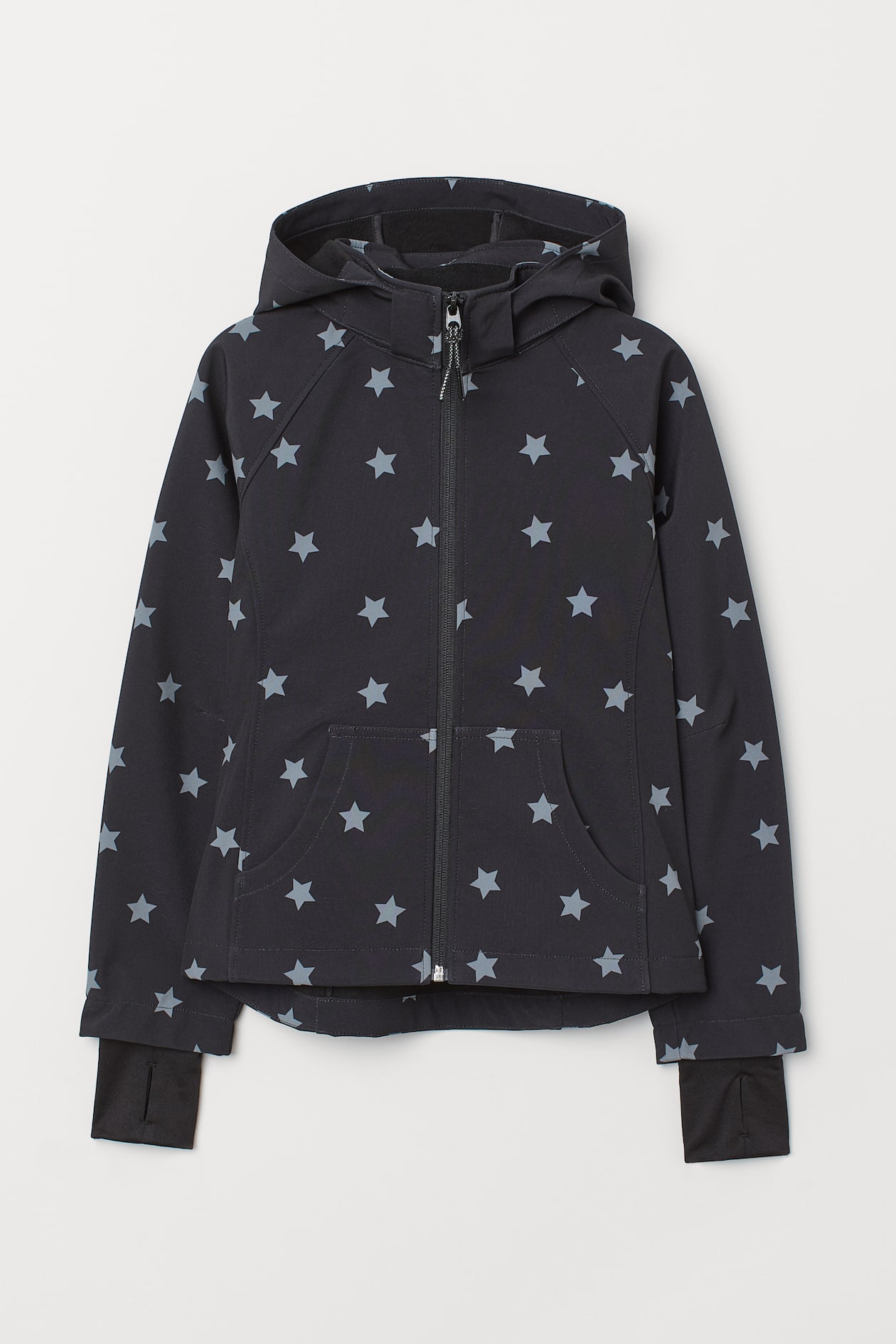 Veste softshell - Noir/étoiles - ENFANT | H&M FR