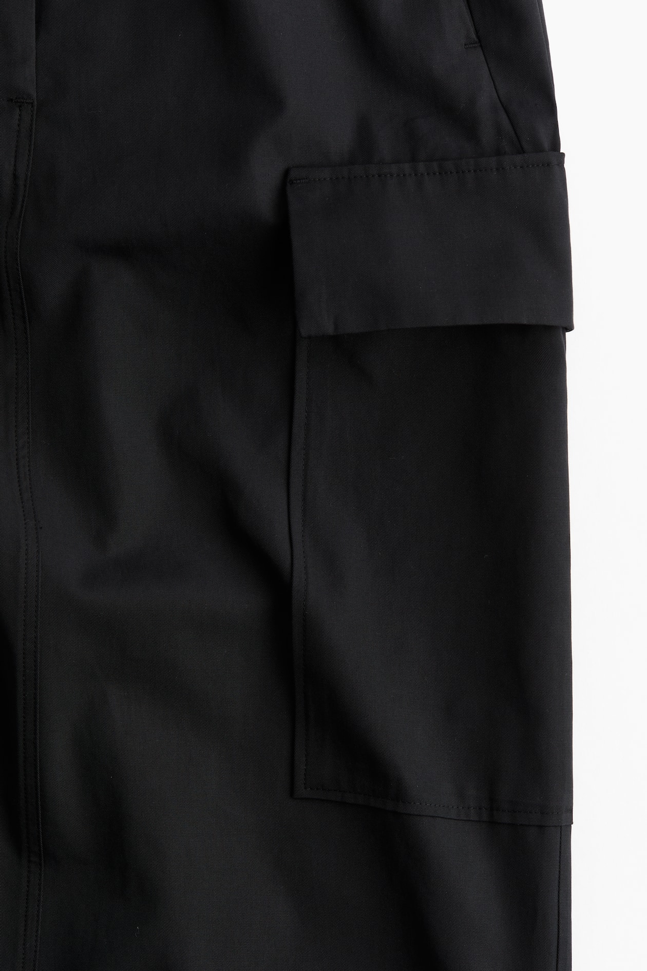 Women's Black Long cargo dress | H&M GB